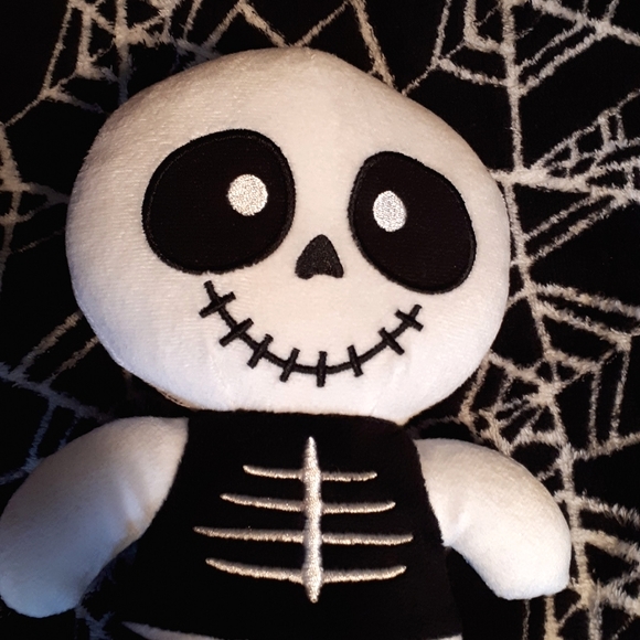 Toys | 315 Black White 11 Skeleton Plush Cute Spooky Toy Halloweentoy ...